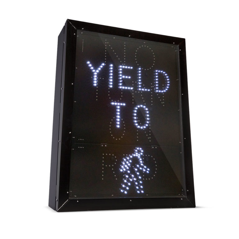 Lit LED Road Signs - Orange Traffic inc.