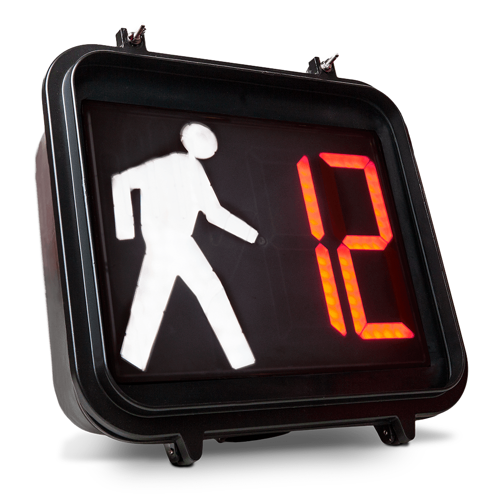 Side-by-side Pedestrian Signals - Orange Traffic inc.
